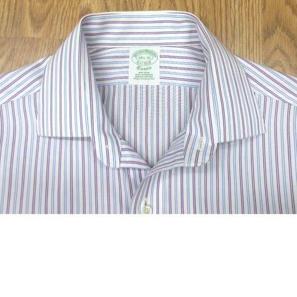 Brooks Brothers | Shirts | Brooks Brothers Regular Fit 0 Cotton Shirt ...